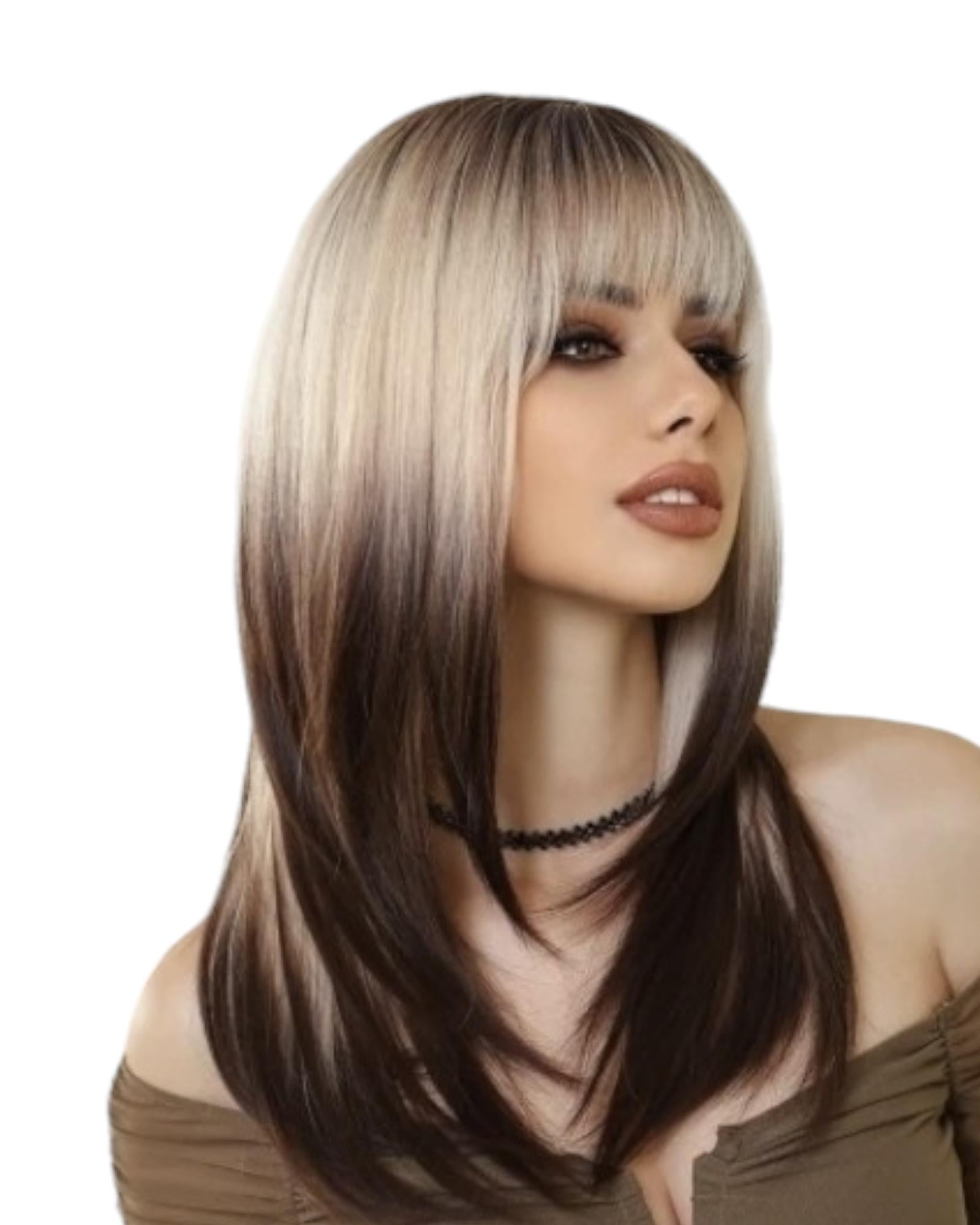 Ombre Blonde Brown Wig. Raine. by CelebWigs